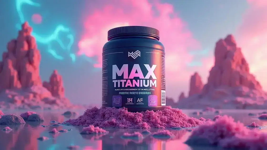 Creatina Max Titanium: O Melhor Suplemento em 2025!